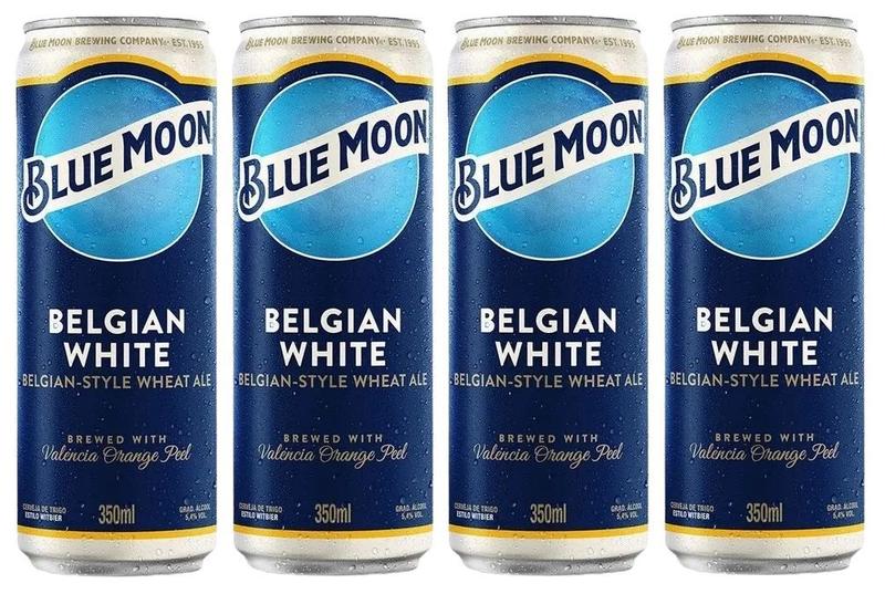 kit 4 Cerveja Blue Moon Belgium White Lata 350ml - Cerveja - Magazine Luiza
