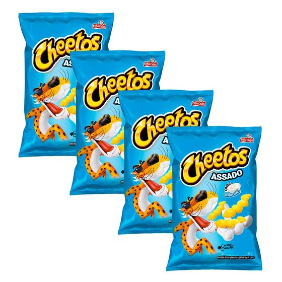 Kit 4 Cheetos Onda Requeijão 140g - Chips - Magazine Luiza
