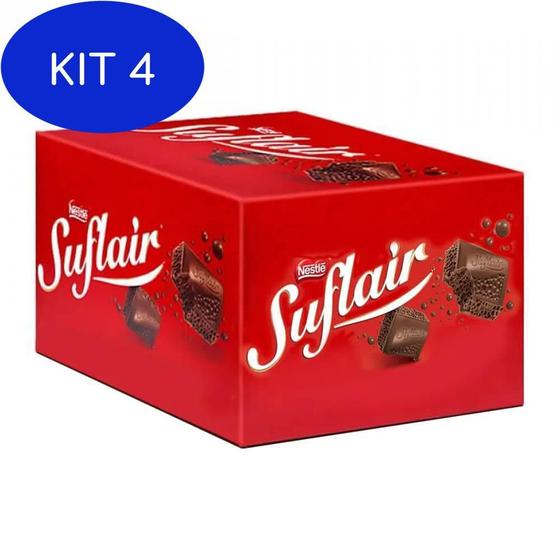 Kit 4 Chocolate Suflair Ao Leite 50Gr 20Un - Nestlé - Nestle - Suflair ...