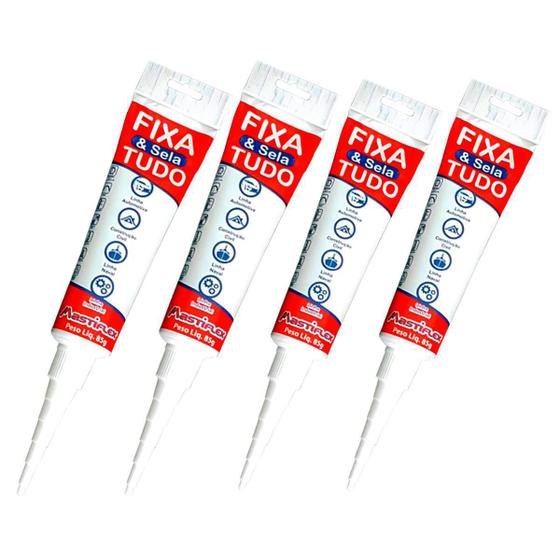 Kit 4 Colas Fixa Sela Tudo Bisnaga 85G Poliuretano Uso Geral - MF ...