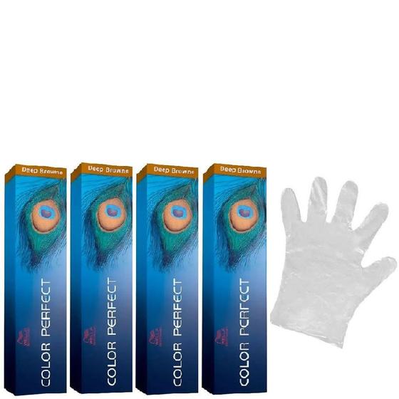 Kit 4 Coloração Wella Color Perfect 8/73 60g - Tinta de Cabelo ...