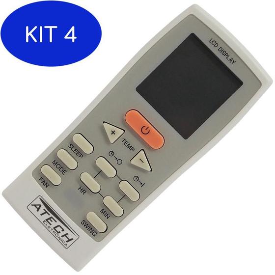 Kit 4 Controle Remoto Ar Condicionado York Gz-12A-E1 - Atech eletrônica ...