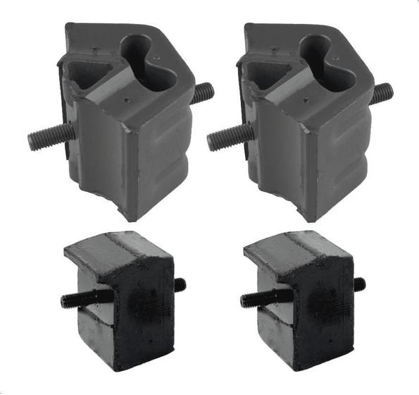 Kit 4 Coxim Calço Motor E Câmbio Corcel Belina Delrey Pampa Lmkt
