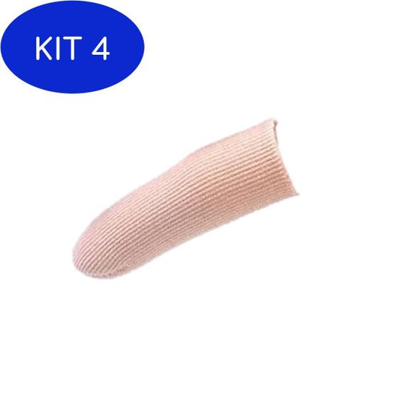 Kit 4 Dedeira Protetora Gel Dedos Anti Calos Ponta Tecido - - Compress ...
