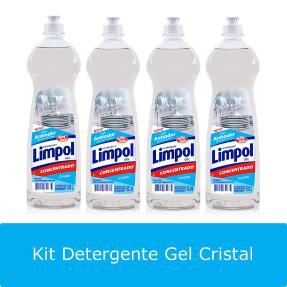 Kit 4 Detergente Limpol Gel Cristal 511g - Detergente - Magazine Luiza