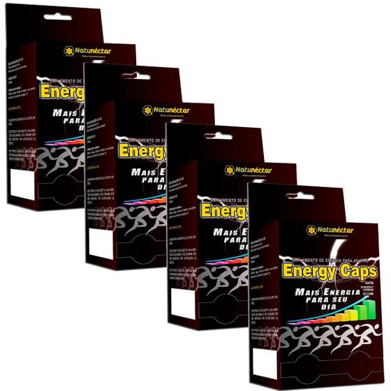 Kit 4 Display Energy Caps 96 Blister Com 16 Cápsulas Suplemento ...