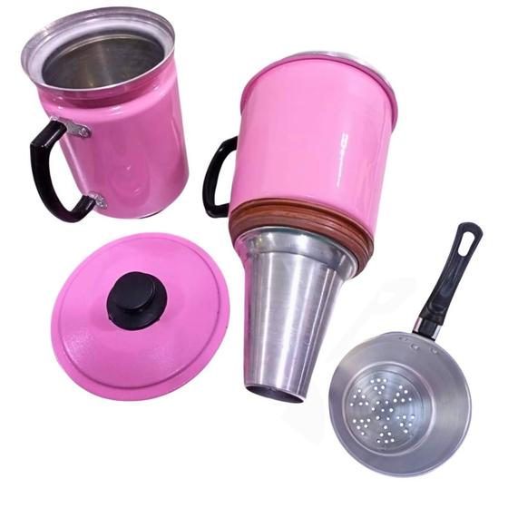 Kit 4 em 1 Multiuso Cafeteira 750ml Italiana em Alumínio + Cuscuzeiro ...