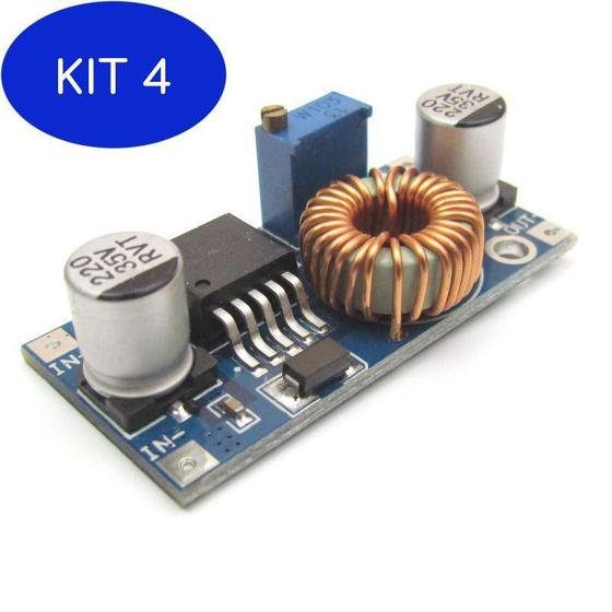 Kit 4 Fonte Regulável Conversor Step Down 1,25V A 35V 5A Xl4005 - Mj ...