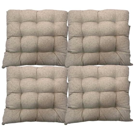 Kit 4 Futons Caiobá 45x45 cm Prata - Hedrons - Almofada Decorativa ...