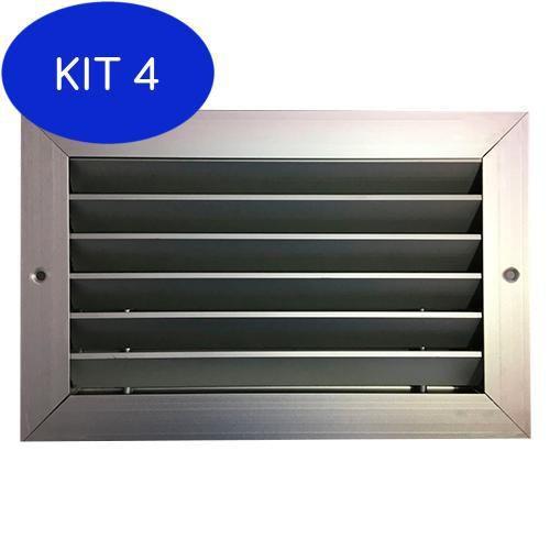 Kit 4 Grelha De Retorno Horizontal Em Alumínio 200X100Mm - Indústrias ...