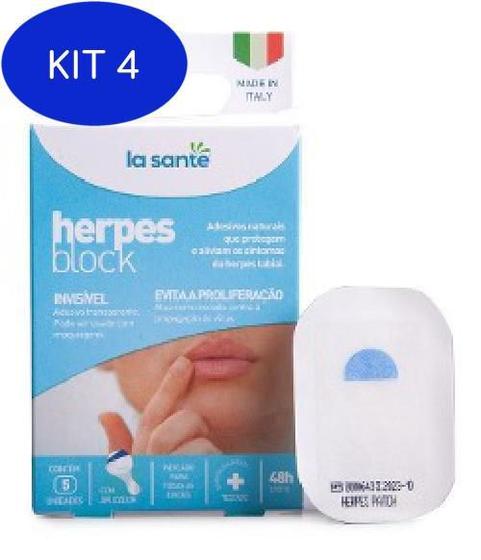 Kit 4 Herpes Block - 100% Natural - La Sante - Vitaminas e Suplementos ...