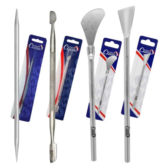 Kit 4 Instrumentos Para Manicures e Podólogos Espátula ref. 135 Bisturi ...