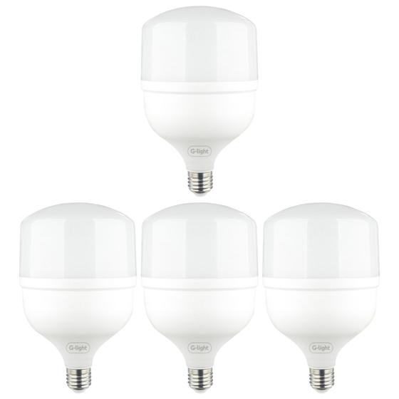 Kit 4 Lâmpadas Bulbo LED 50w 6500K 4000 Lumens E27 Alta Potência ngulo ...