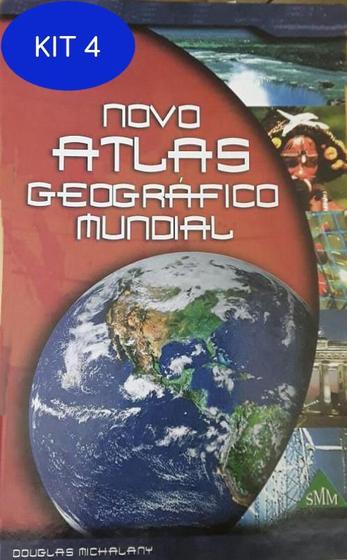Kit 4 Livro Novo Atlas Geografico Mundial - Mapas e Atlas - Magazine Luiza