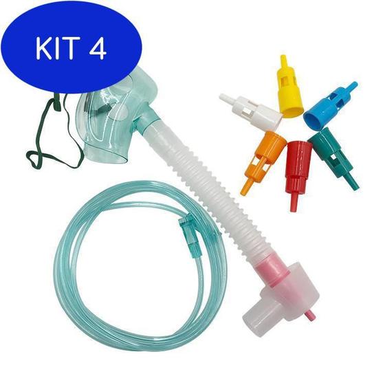 Kit 4 Máscara De Venturi Infantil - Hospicenter - Acessórios para Inalador / Nebulizador ...