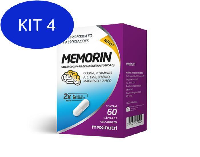 Kit 4 Memorin (Fósforo e Vitaminas) 60cps Cápsulas - Maxinutri ...
