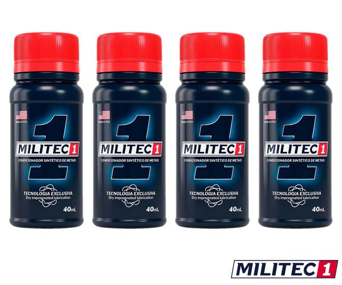Kit 4 Militec 1 Condicionador De Metais Para Motos - Original 40ML ...