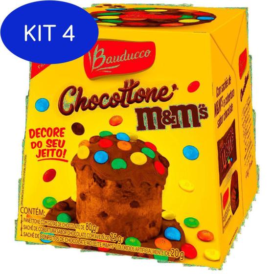Kit 4 Mini Chocottone Mm'S Bauducco 80G - Chocotone - Magazine Luiza