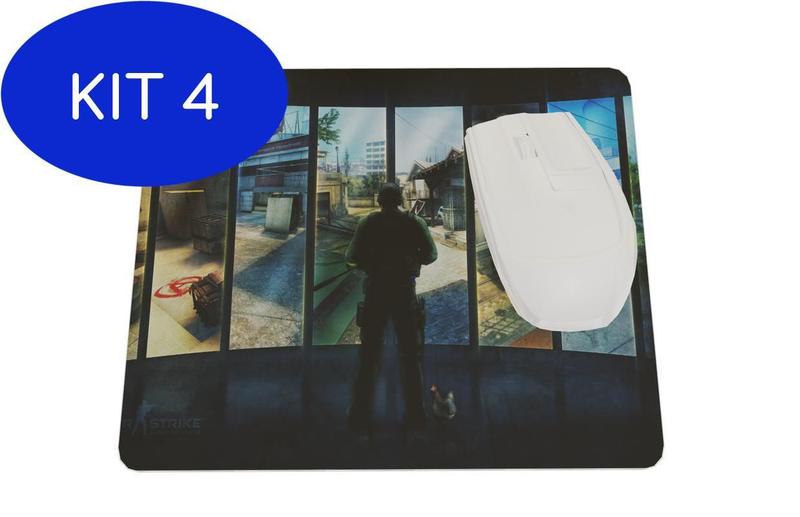 Kit 4 Mouse Pad Counter-Strike Global Offensive Cs Go 2 - Central ...