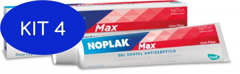 Kit 4 Noplak Max (Gel) 50g - Daudt - Creme e Gel Dental - Magazine Luiza