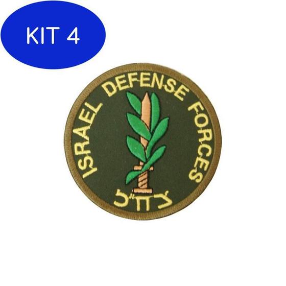 Kit 4 Patch Bordado Israel Defense Forces Com Fecho De Contato - Mundo ...