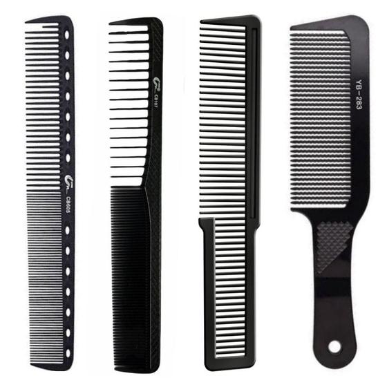 Kit 4 Pentes Carbono De Corte Barbeiro Profissional - Umi - Umi ...