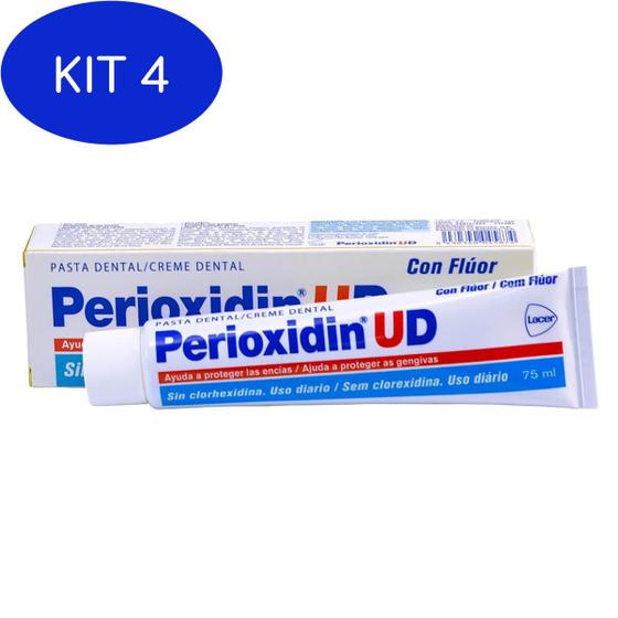 Kit 4 Perioxidin Ud Creme Dental Com 75Ml - Creme e Gel Dental ...