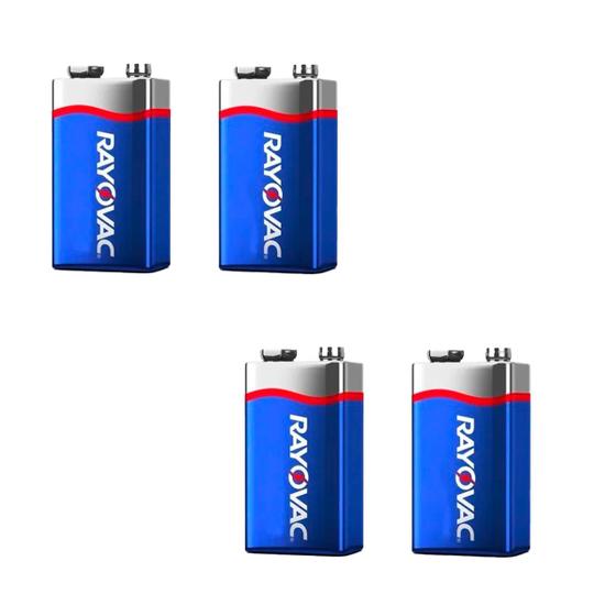 Kit 4 Pilha Bateria Rayovac Alcalina 9v Retangular - Luminária de ...