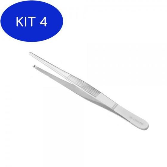 Kit 4 Pinca Anatômica Dente De Rato 16 Cm - ABC - Pinças Cirurgicas ...