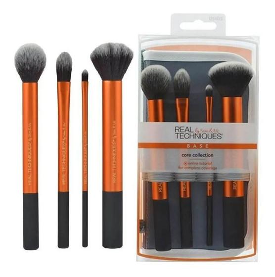 Kit 4 Pincéis Real Techniques Core Collection Base + Estojo - R ...