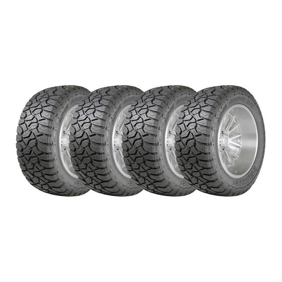 Kit 4 Pneus Delinte Aro 22 33X12.50R22 DX-12 Bandit RT 12 Lonas 123R ...
