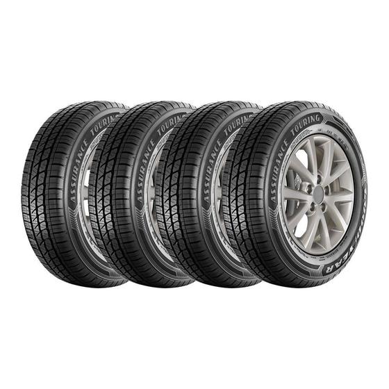 Kit 4 Pneus Goodyear Aro 14 185/65R14 Assurance Touring 86T - Pneu para Carro - Magazine Luiza