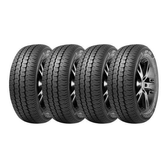 Kit 4 Pneus Sunfull Aro 14 175R14C SF-05 8PR 99/98R - Pneu para Ônibus ...