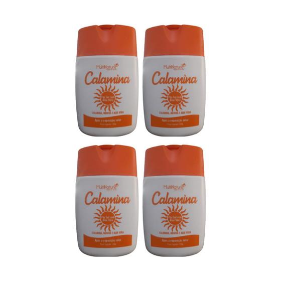 Kit 4 Pós Sol com Aloe Vera Calamina 120g Cada MultiNature - Pós Sol ...