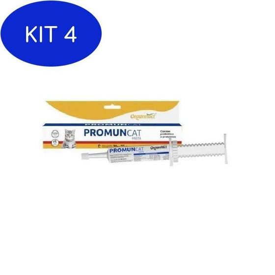 Kit 4 Promun Cat Pasta Organnact - 30 Gr - Prebióticos e Probióticos ...