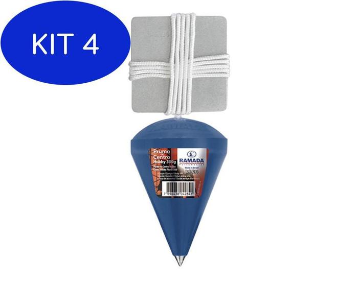 Kit 4 Prumo Pvc Centro Ramada 4284 - Simetall - Prumo de Face ...