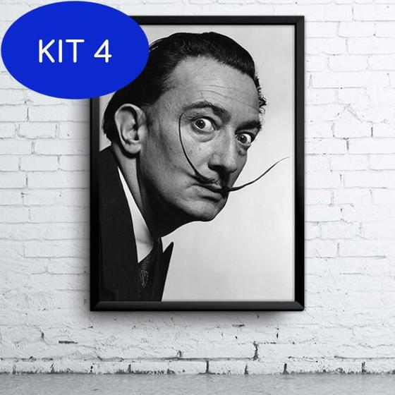 Kit 4 Quadro Salvador Dali A4 - Sdesign - Quadro Decorativo - Magazine ...