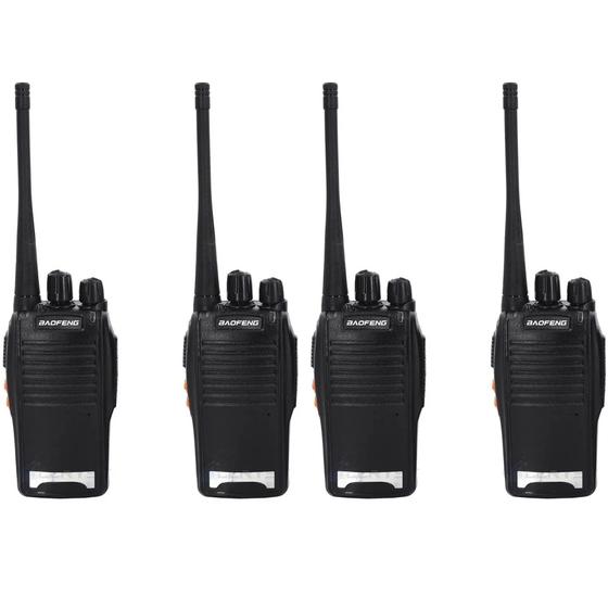 Kit 4 Radio Comunicador Walk Talk Baofeng - Walkie Talkie - Magazine Luiza