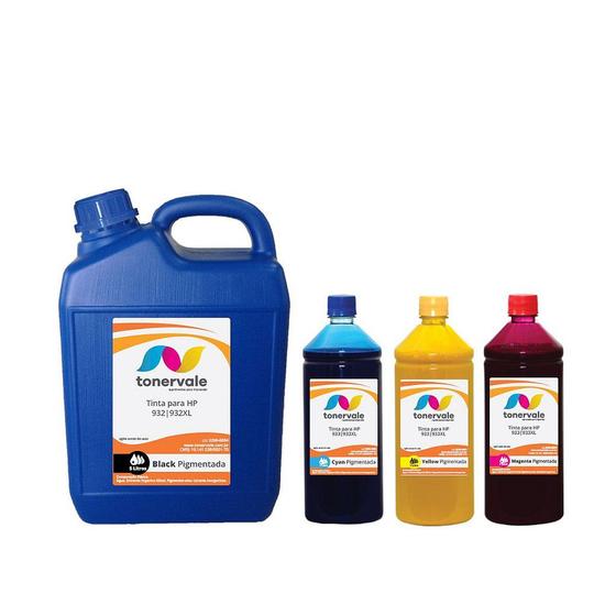 Kit 4 Recarga Tankfull Para Cartucho HP 7610 7612 7110 7510 7100a - HP ...