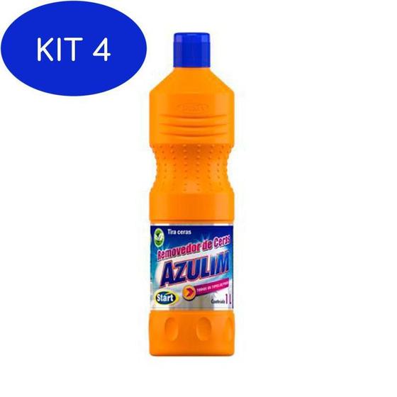 Kit 4 Removedor De Cera Azulim De 1 L Todos Pisos Lavaveis - Start ...