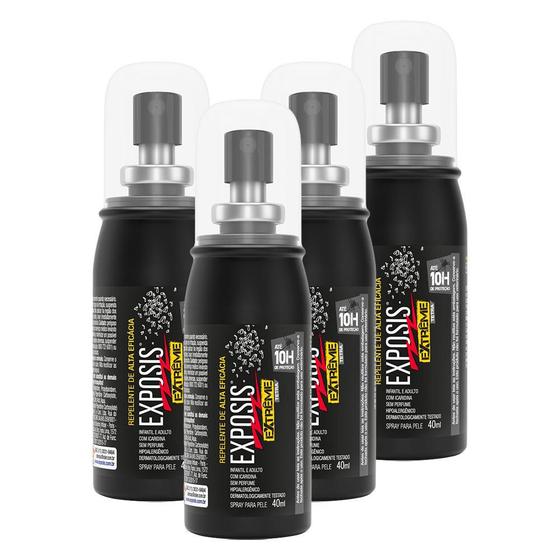 Kit 4 Repelente Spray Exposis Extrême 40ml - Repelente - Magazine Luiza