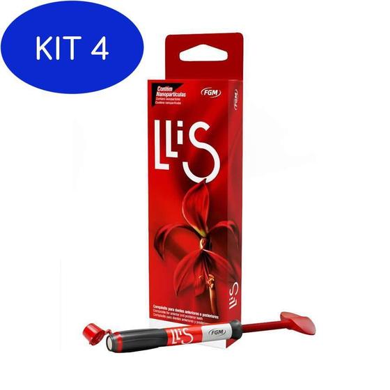 Kit 4 Resina Llis Emalte A3 4G - Fgm - Resina Dental / Resina ...