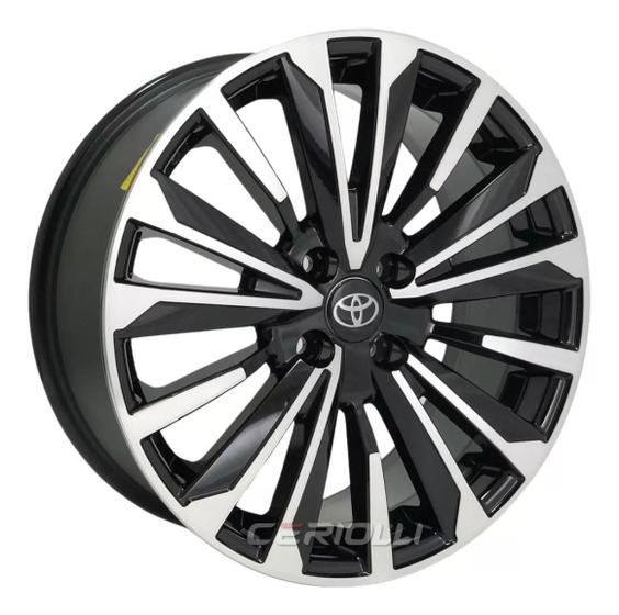 Kit 4 Rodas Aro 17 4x100 Toyota Yaris Etios Fielder S49 Krmai S49 - Krmai Rodas - Roda de Carro ...