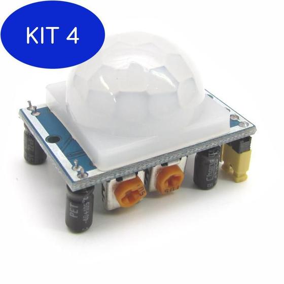 Kit 4 Sensor Presença E Movimento Arduino Sr501 Hc-Sr501 Projetos - Mj ...