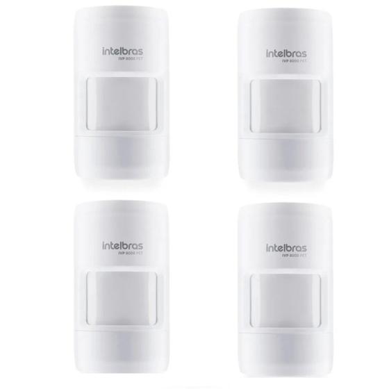 kit 4 Sensores Sem Fio Ivp 8000 Pet Intelbras - Sensor de Presença ...