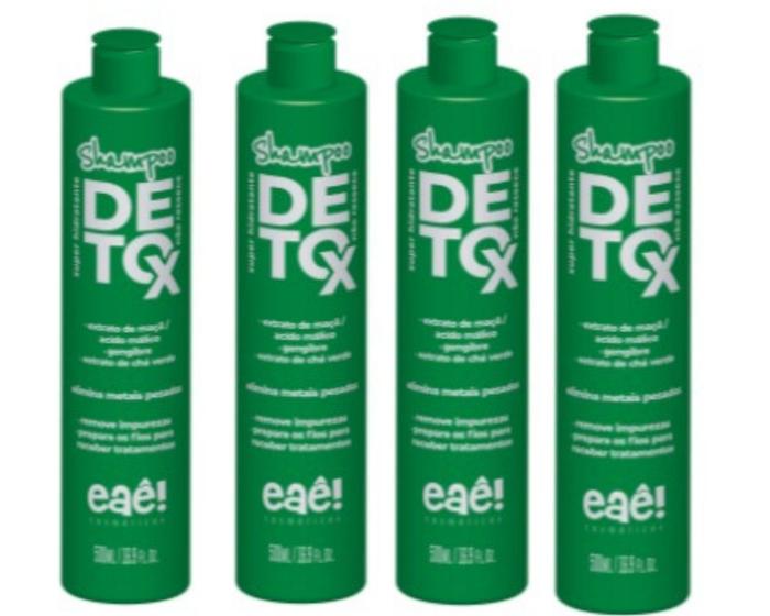 Kit 4 Shampoo Super Hidratante Detox Eâe Cosméticos 500ml - EAÊ ...
