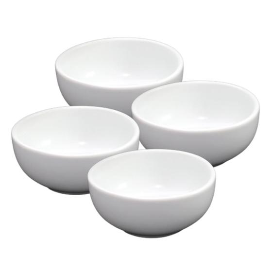 Kit 4 Tigela Mexicana 400 Ml Baixa Porcelana Branca 1 Linha - Armazém ...