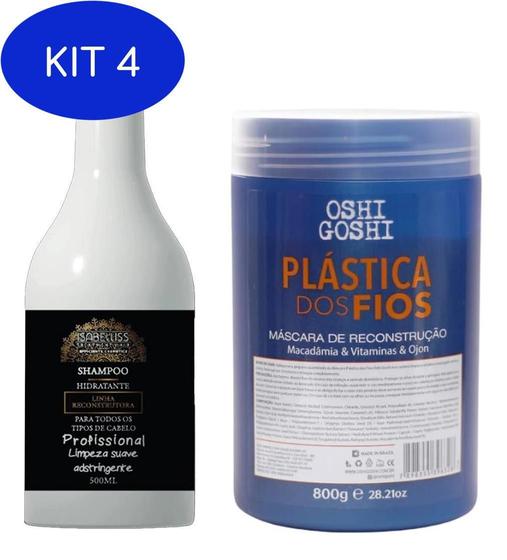 Kit 4 Tratamento Capilar Reconstrução Profunda Plástica Dos ...