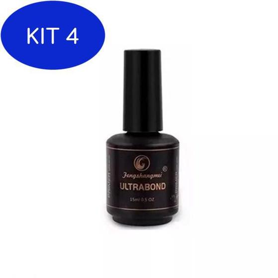 Kit 4 Ultra Bond Primer Fengshangmei 15ml Ultrabond Unha Gel ...