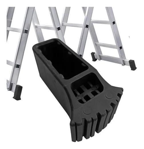 Kit 4 Un Pé Sapata Borracha Escada Articulada Multifuncional - Dubabox ...
